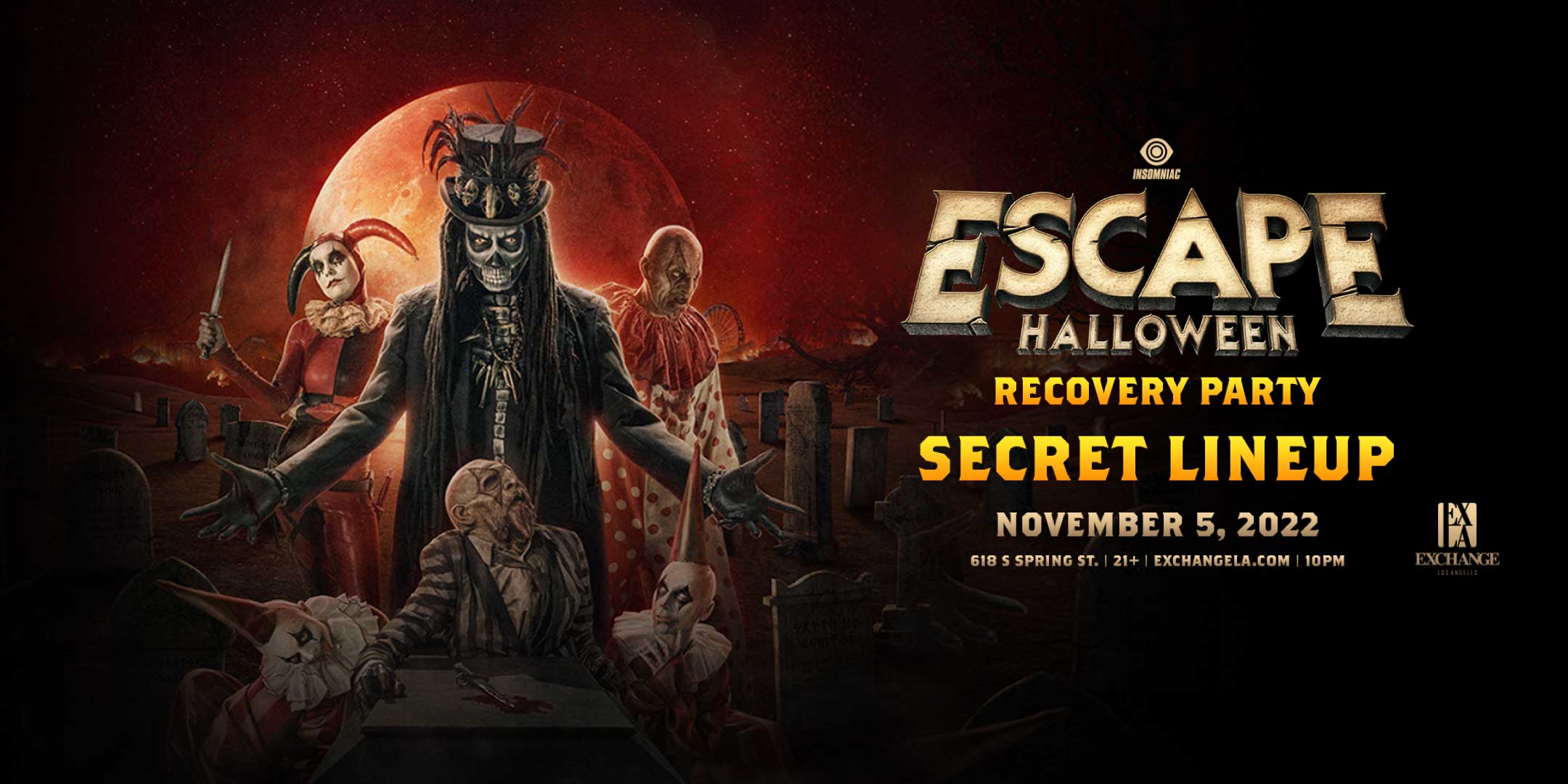 Escape Recovery Party | Exchange LA EDM DJ Music Concert Show Tonight ...