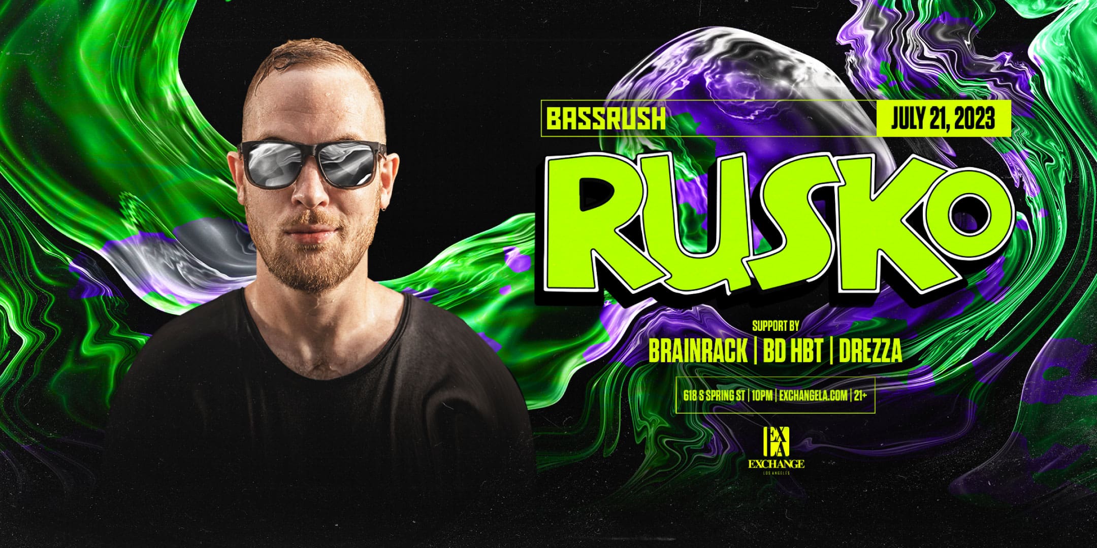 RUSKO | Bass DJ | Music Concert Show 2023 July 21 | Exchange LA